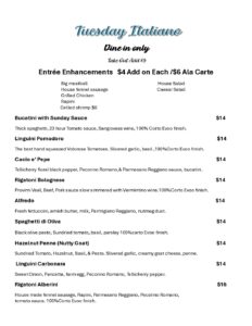 Italian Tuesday - Michael Alberini's